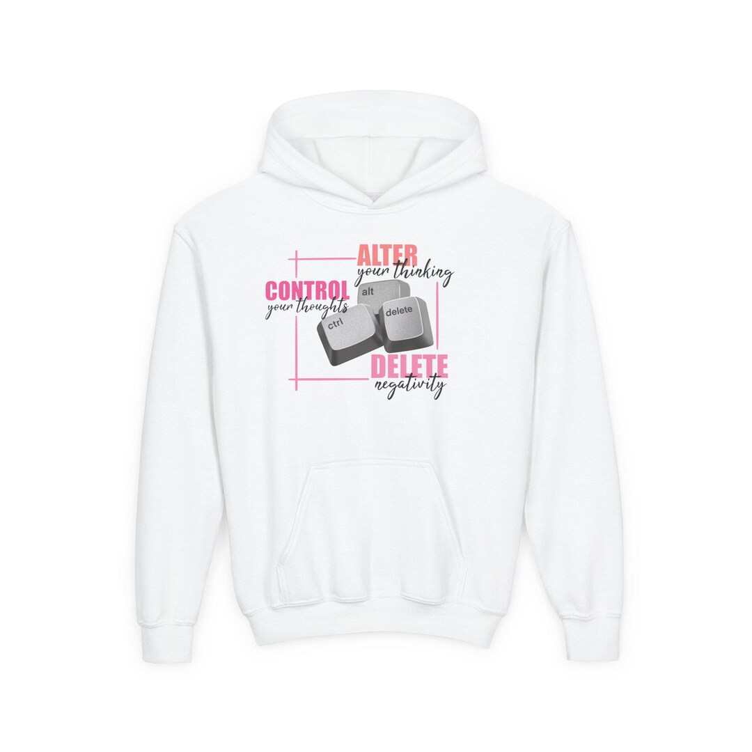 Control Alter Delete Hoodie | Keyboard Keys Mental Health Reminder, Fun ...