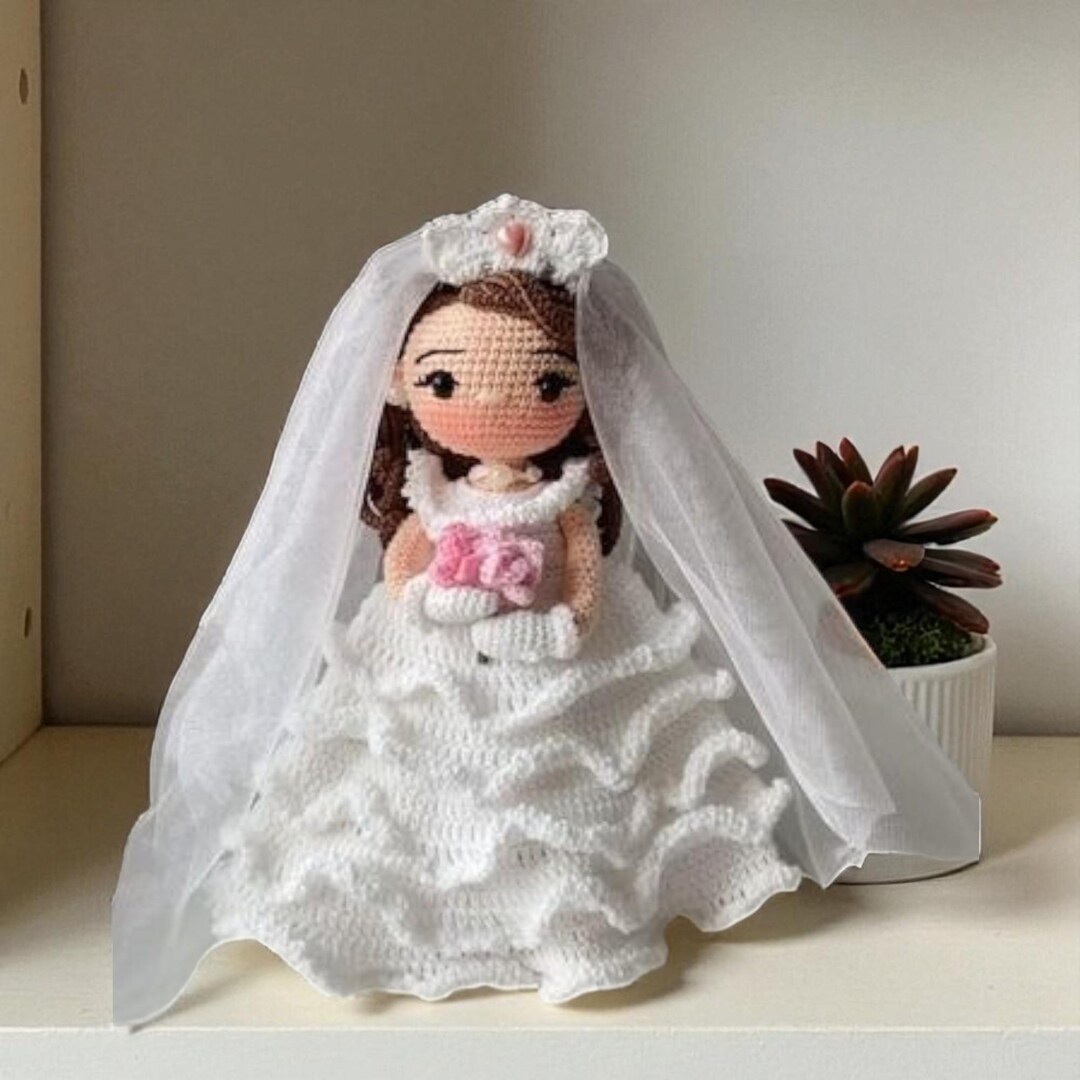 Amigurumi Bride Doll Crochet Pattern, Doll Clothes (PDF) - Etsy