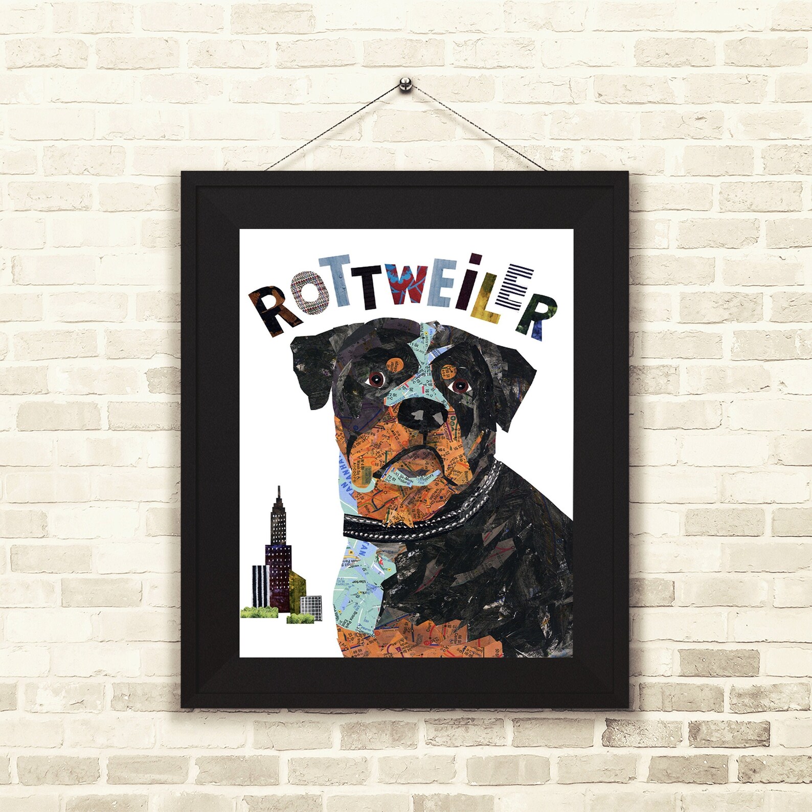 Rottweiler Art Print/rottweiler Print - Etsy