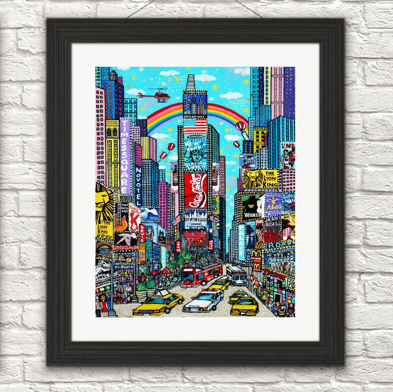 Times Square ART- Times Square Print-giclee Print Art-new York Art ...
