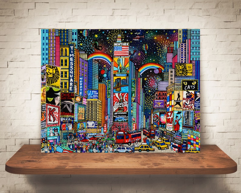 Times Square Art Print/ Times Square Print/the Center of Universe Times ...