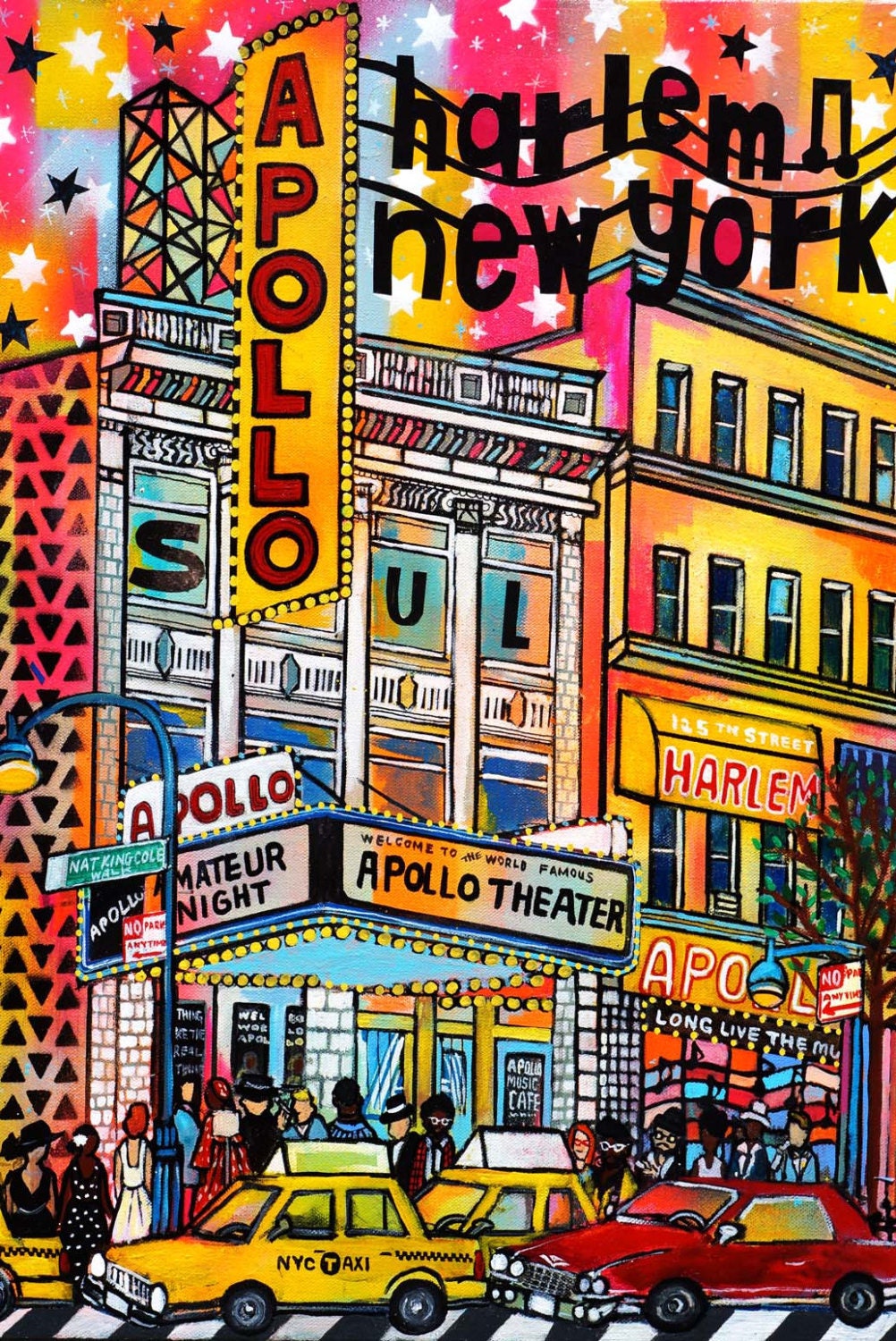 Harlem -apollo Theater Harlem-new York Art- New York Home Decor-new ...