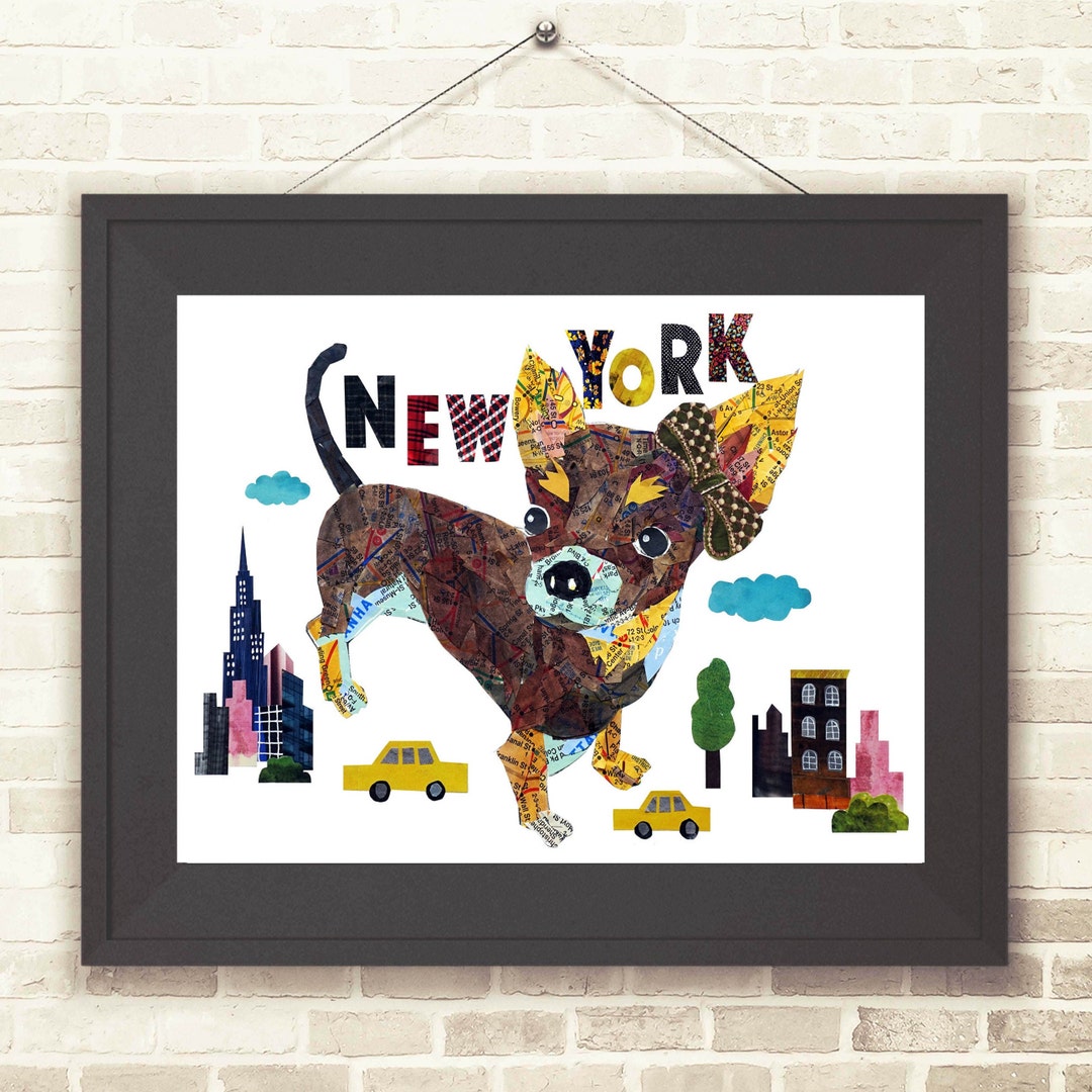 Map Dog New York CHIHUAHUA - Etsy