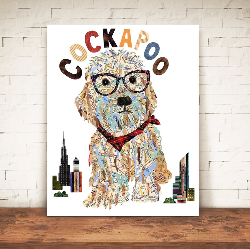 Cockapoo Art/cockapoo Art Print - Etsy