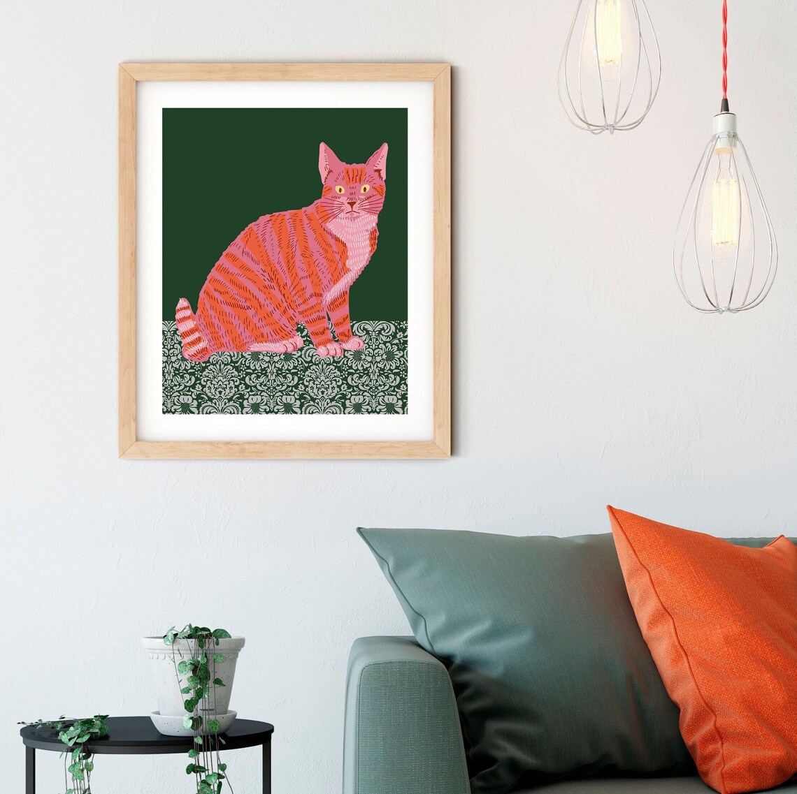 Cat Art Print/cat Illustration /cat Print Wall Art/art Print Cat/cat ...