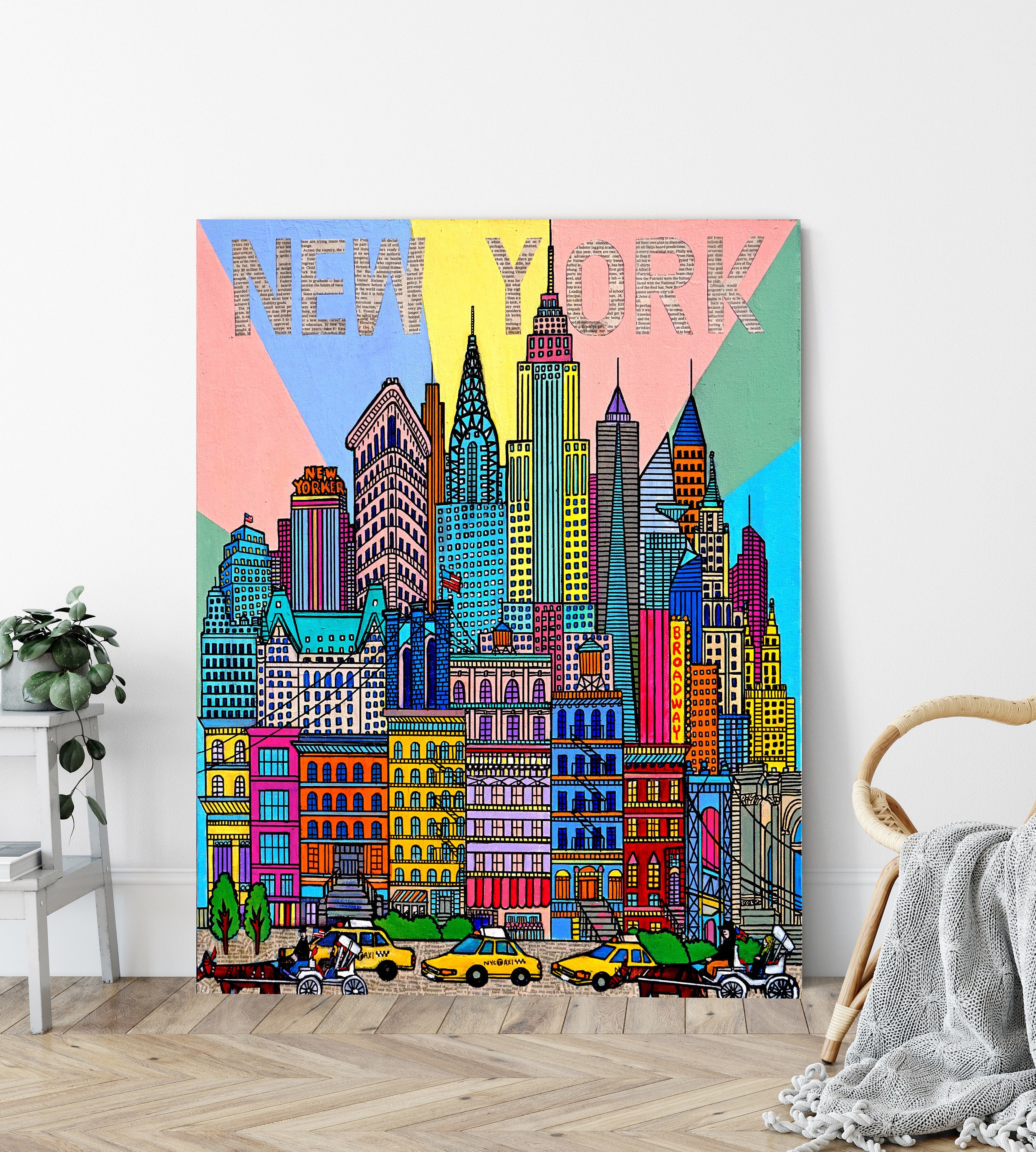 New York Art-new York Art Print-giclee Art Print-new York Art Original ...