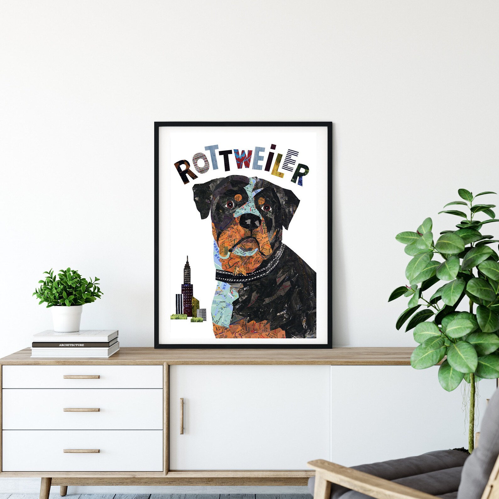 Rottweiler Art Print/rottweiler Print - Etsy