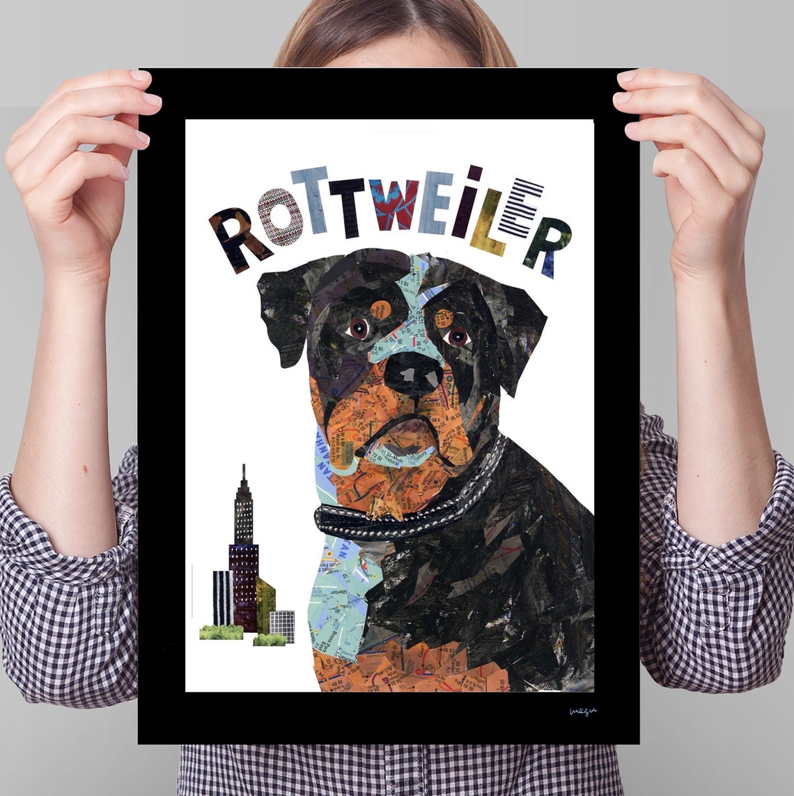 Rottweiler Art Print/rottweiler Print - Etsy