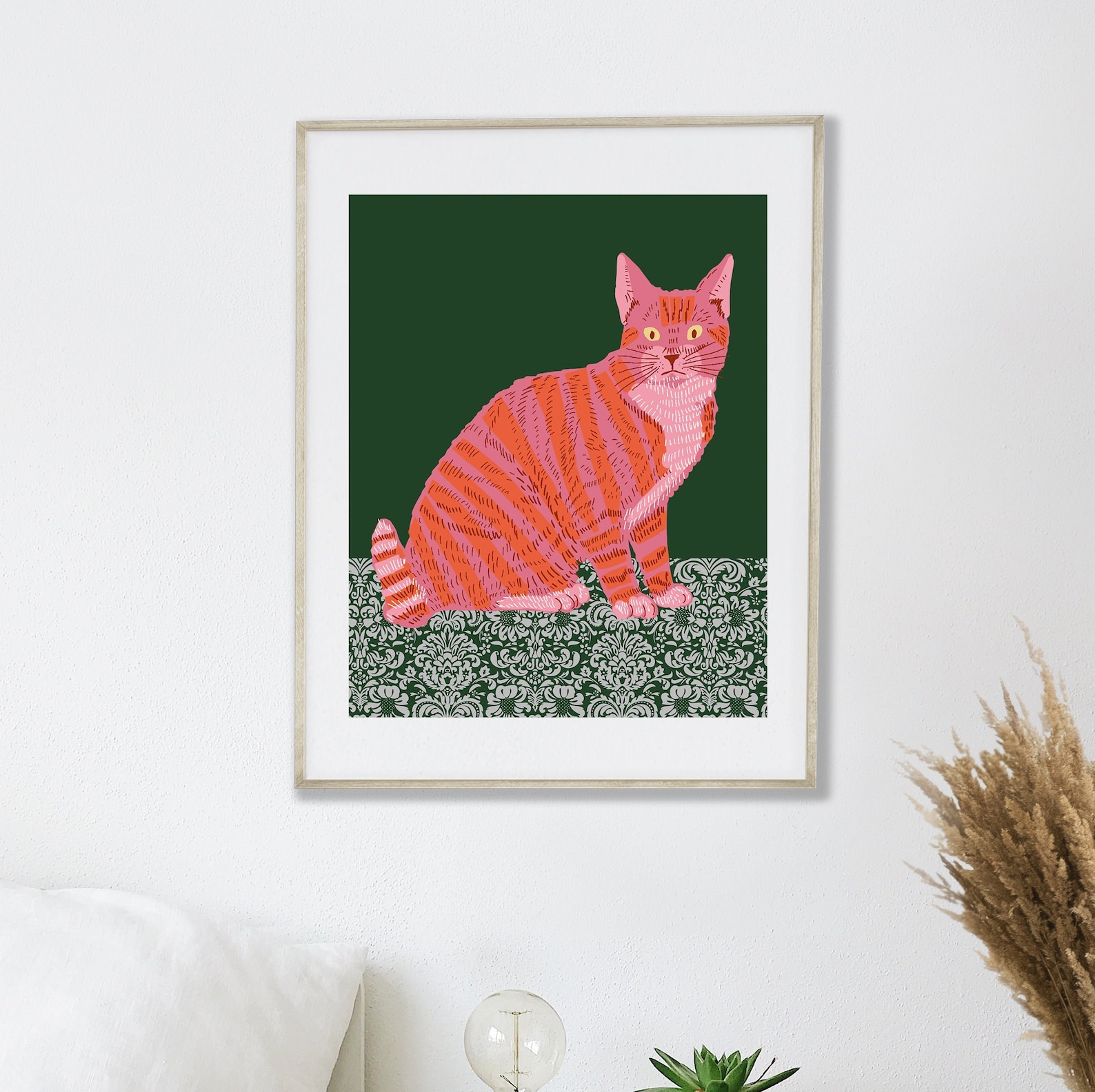 Cat Art Print/cat Illustration /cat Print Wall Art/art Print - Etsy