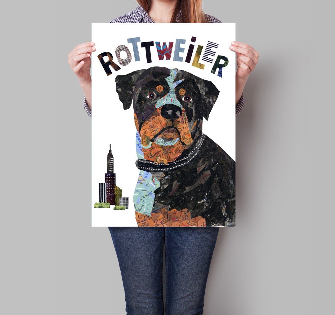 Rottweiler Art Print/rottweiler Print - Etsy