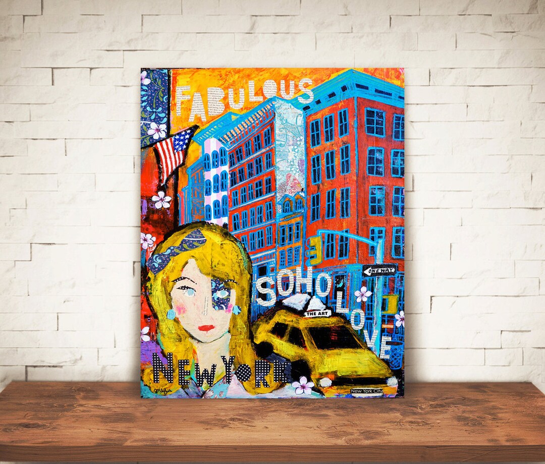 SOHO Girl-soho Art-soho New York Art-soho Home Decor-soho New York Art ...