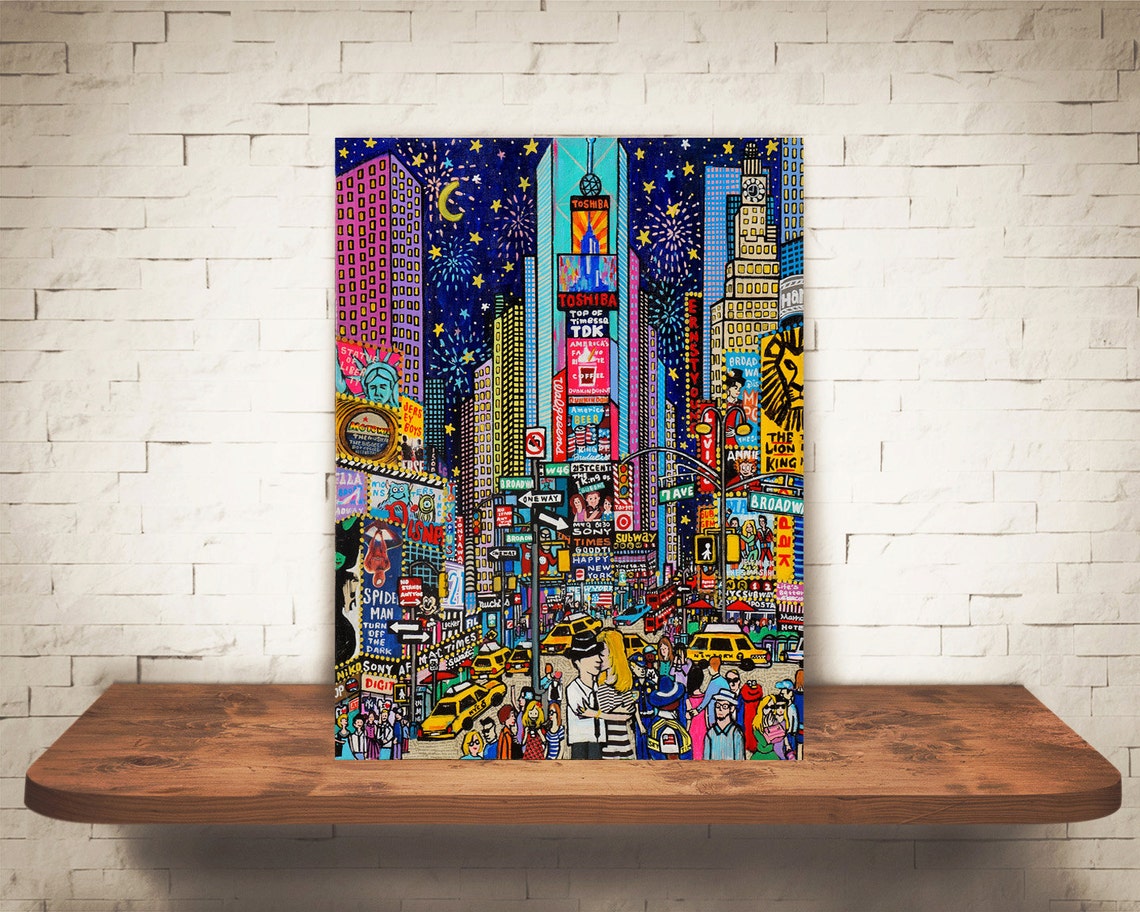 Times Square ART Times Square print-Giclee Print Art-New York | Etsy