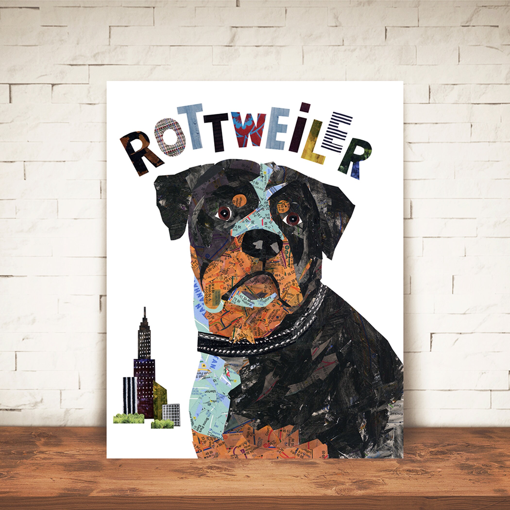 Rottweiler Art Print/rottweiler Print - Etsy