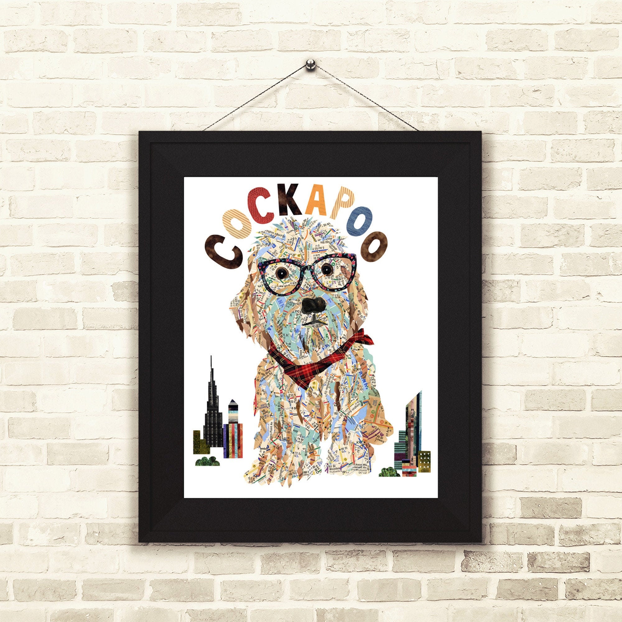 Cockapoo Art/cockapoo Art Print - Etsy