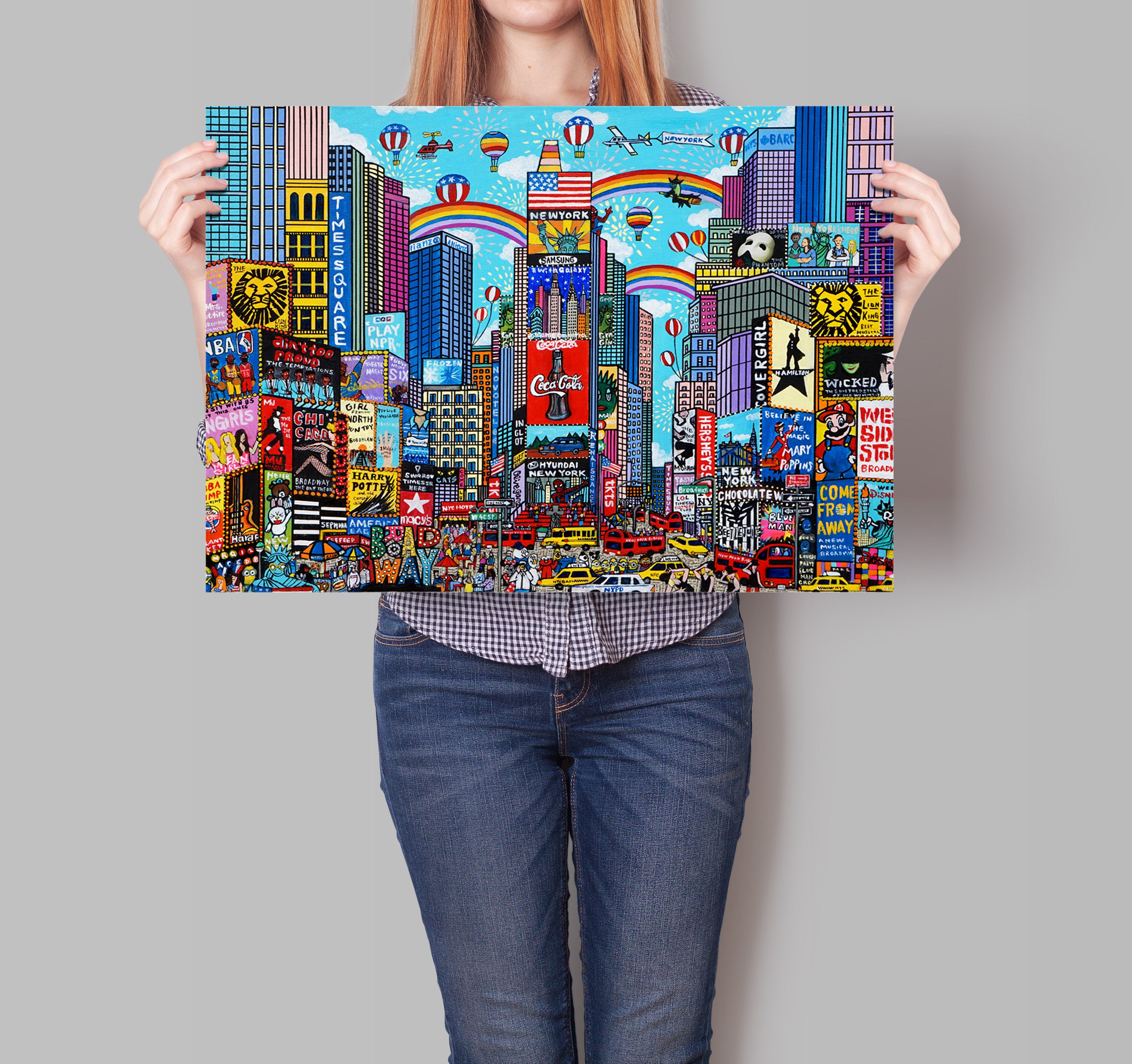 Times Square Art / Times Square Art Print/new York Art Home/times ...