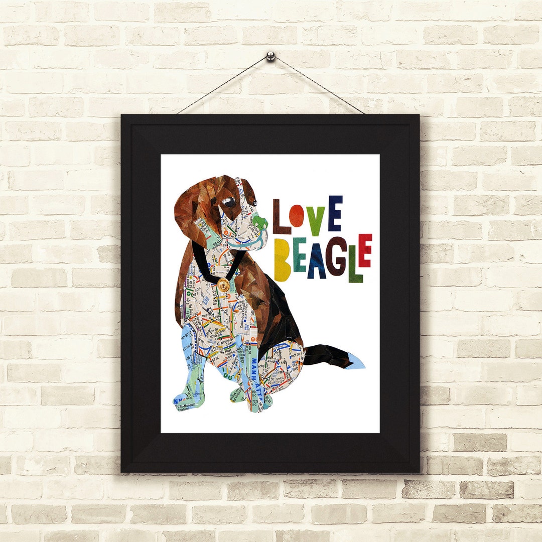 Beagle-beagle Dog Art-dog Art -dog Decor-beagle Gift-gift for Mom ...