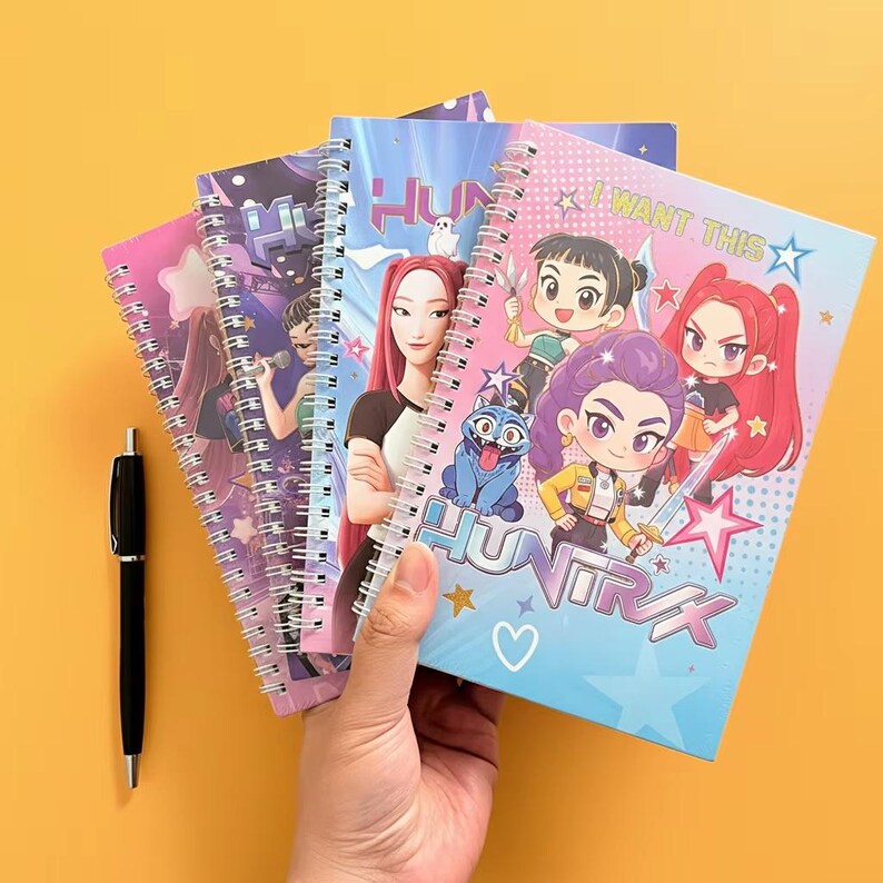 Kpop Demon Hunter Anime Notebook – Coil-bound Journal - Etsy