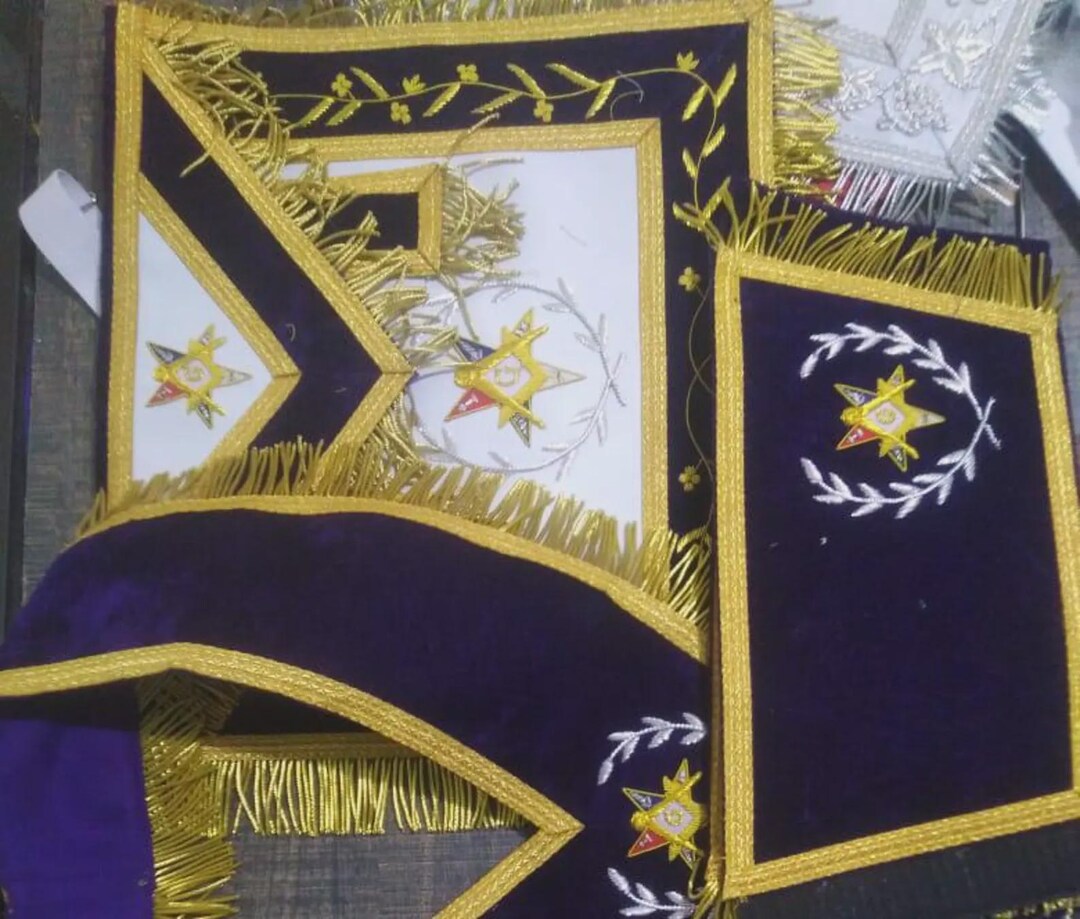 THE MASONIC COLLECTION - Mark Degree Master Masons Apron - Easy to Wear ...