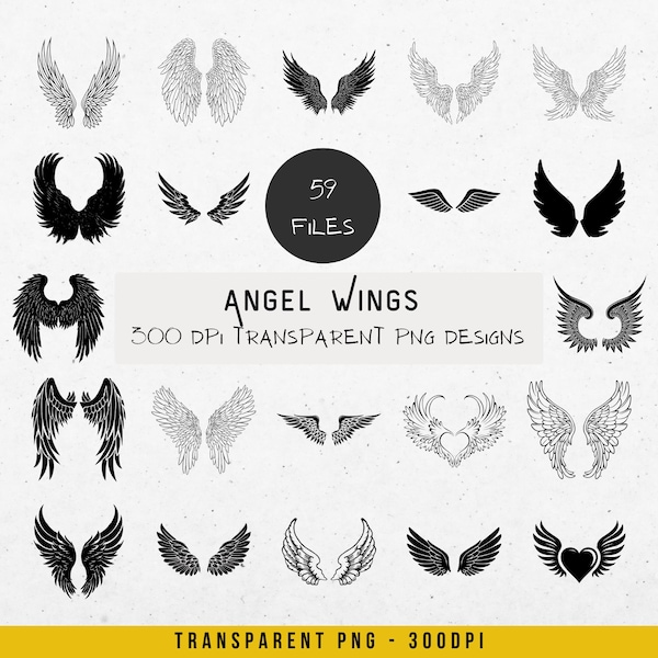 Molde para imprimir alas de angel - Etsy México