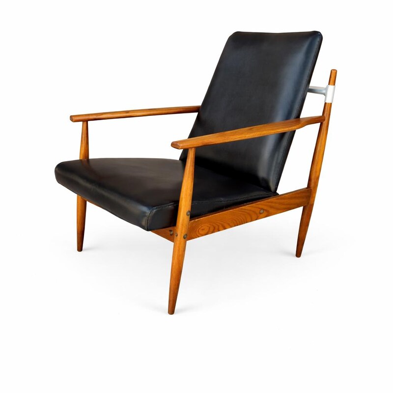 Mcm Walnut Lounge Chair - Etsy