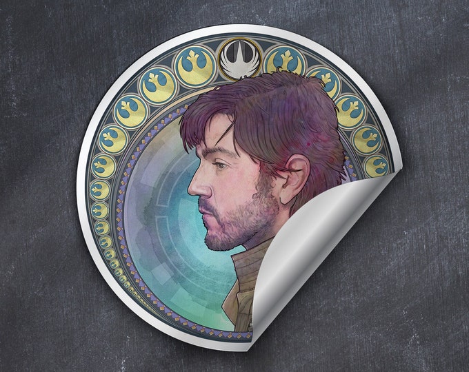 Cassian Jeron Andor Star Wars Rogue One Diego Luna 3 Vinyl Laptop or ...