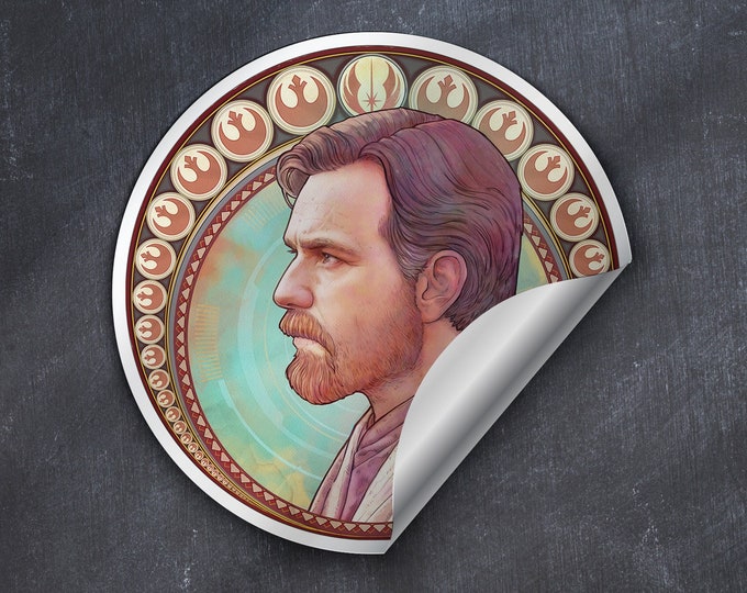 Obi Wan Kenobi Star Wars Ewan Mcgregor 3 Vinyl Laptop or Water Bottle ...