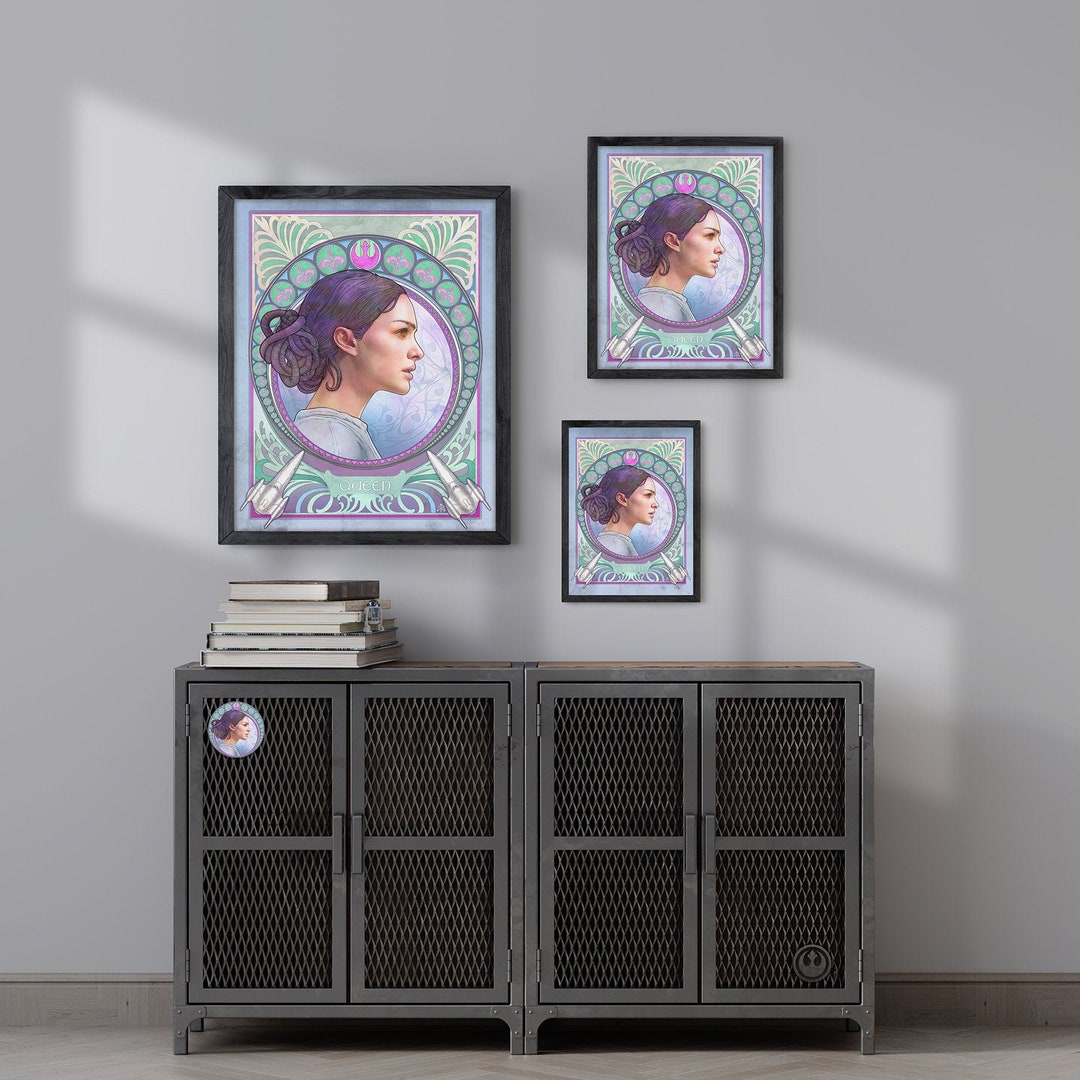 Padme Amidala Star Wars Portrait Natalie Portman - Original ...
