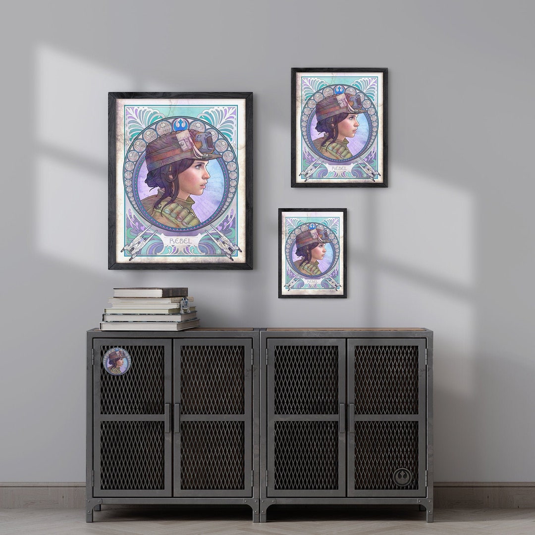 Jyn Erso Star Wars Rogue One Original Illustration Portrait Poster ...