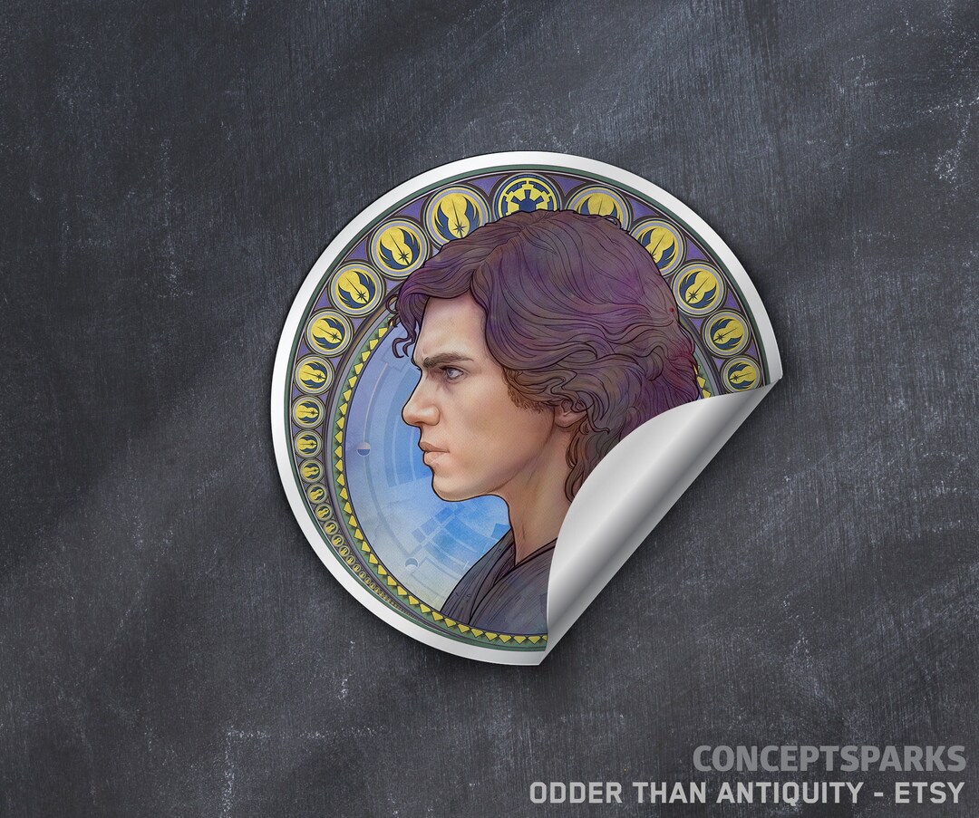 Anakin Skywalker Star Wars 3" Vinyl Laptop or Water Bottle Weatherproof ...