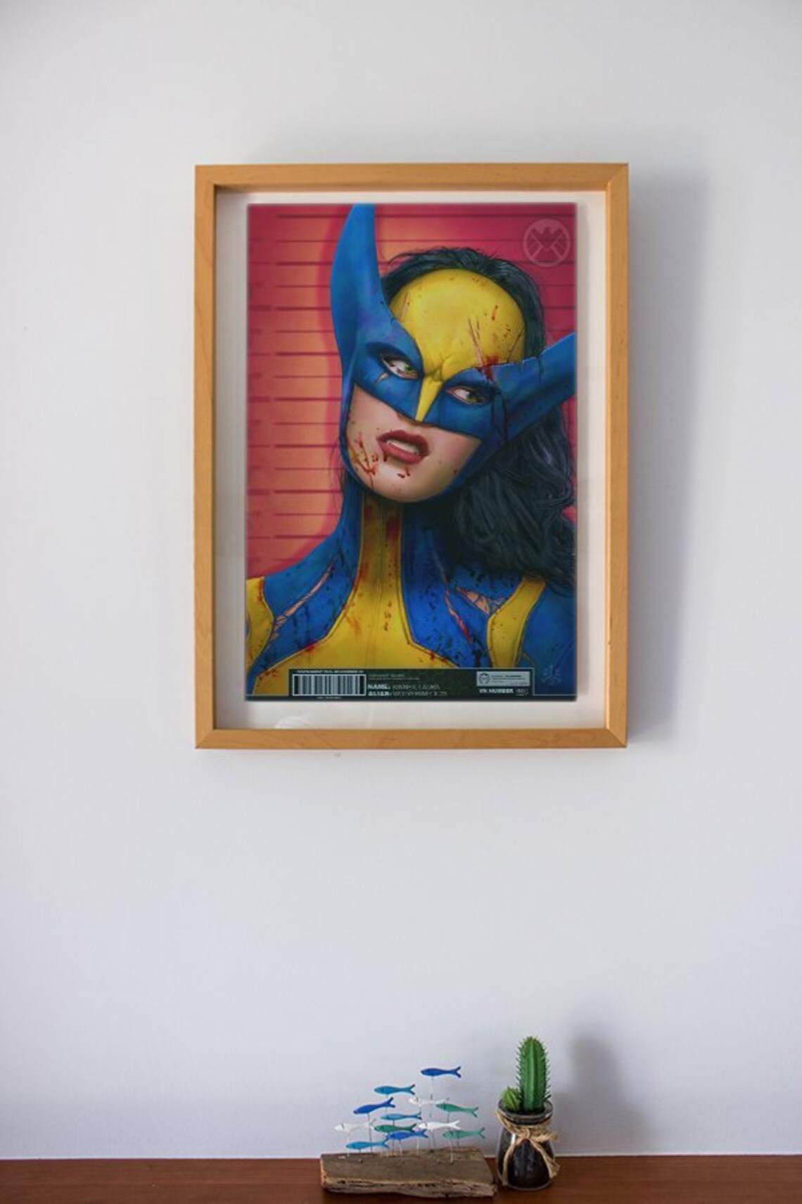 Marvel Comics X23 Lineup Laura Kinney Wolverine Mugshot Illustration ...