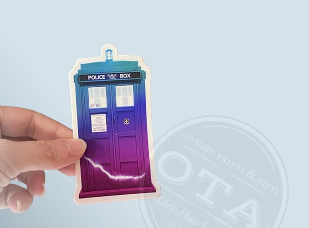 Cracked TARDIS Sticker | Doctor Who Vinyl Decal | 11th Doctor and Amy ...