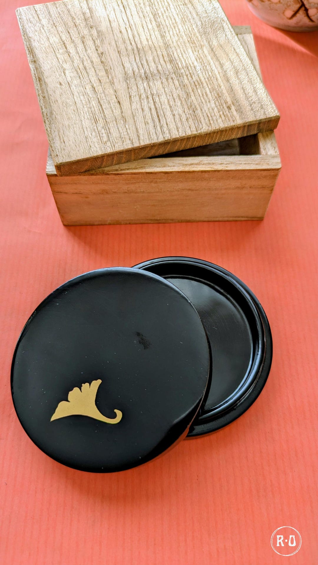 Japanese Black & Gold Lacquer Box · Handcrafted Vintage Jewelry With ...