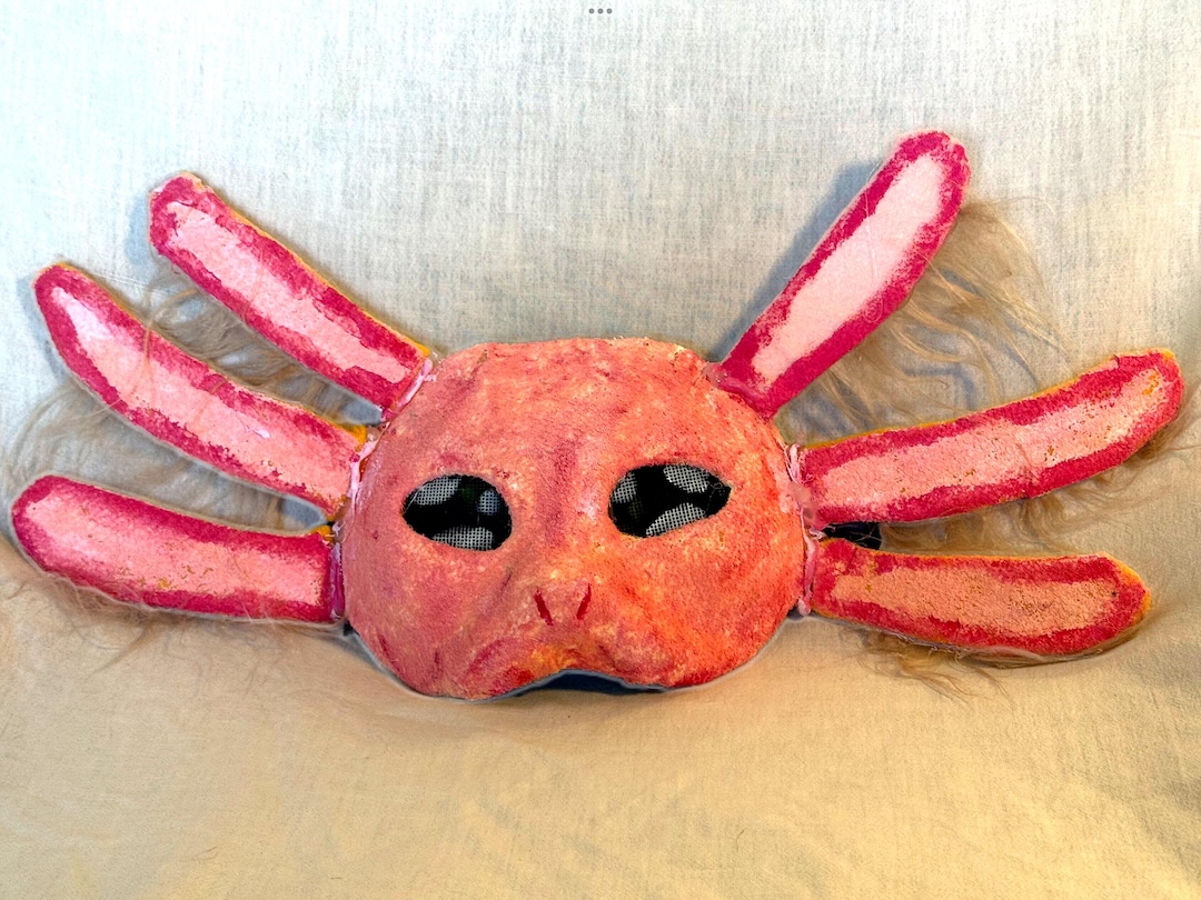Therian Axolotl Mask, W/ Removable Chain Accessory - Etsy
