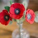 Single Stem Felt Poppy - Etsy
