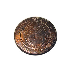 Vintage Token Arizona State Tax Commission Sales Token Copper Token ...
