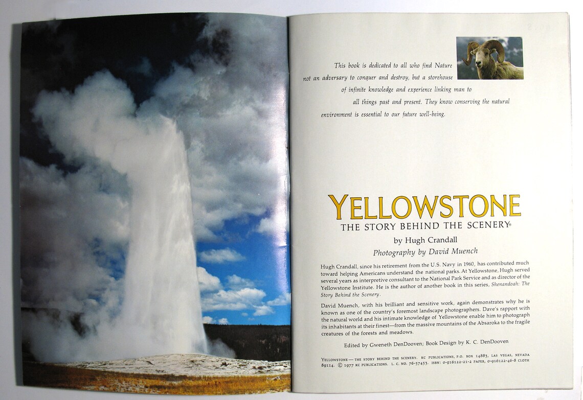 Vintage Yellowstone Park Brochure the Story Behind the - Etsy