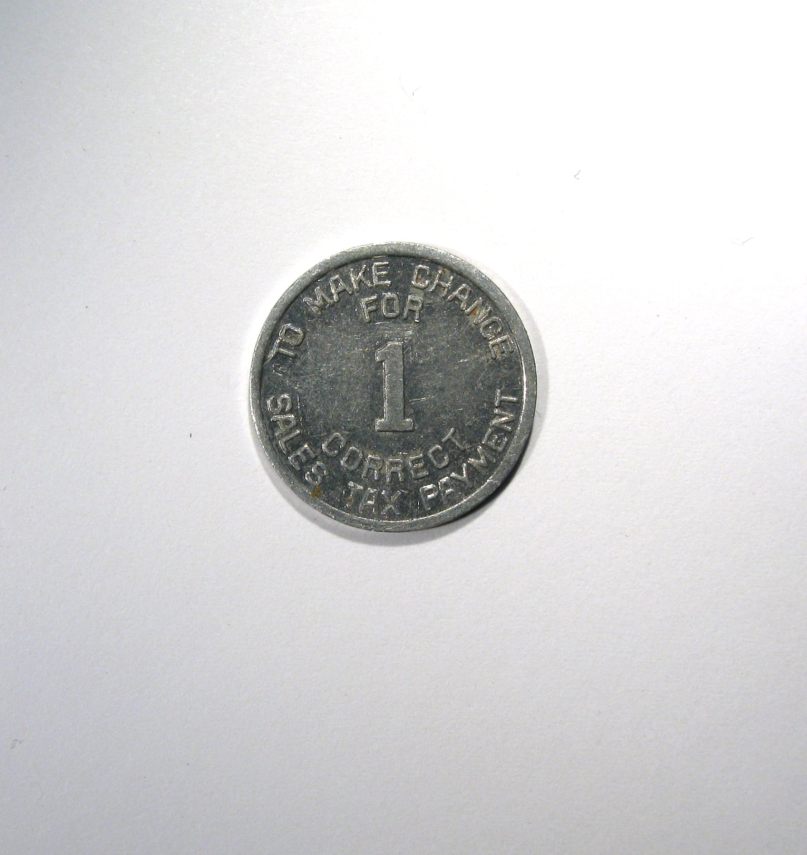 Vintage Token Arizona State Tax Commission Sales Token Aluminum Token ...