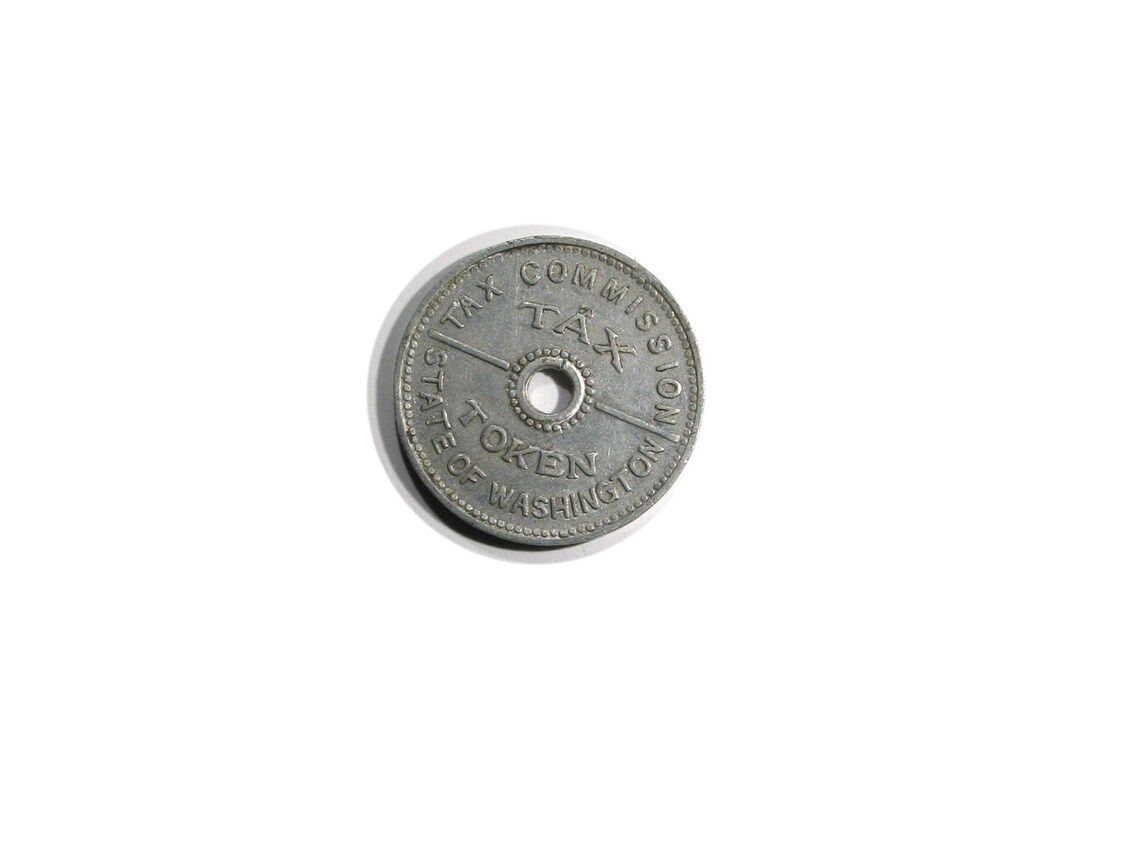 Vintage Token Washington State Tax Commission Token 1935 Sales Tax ...