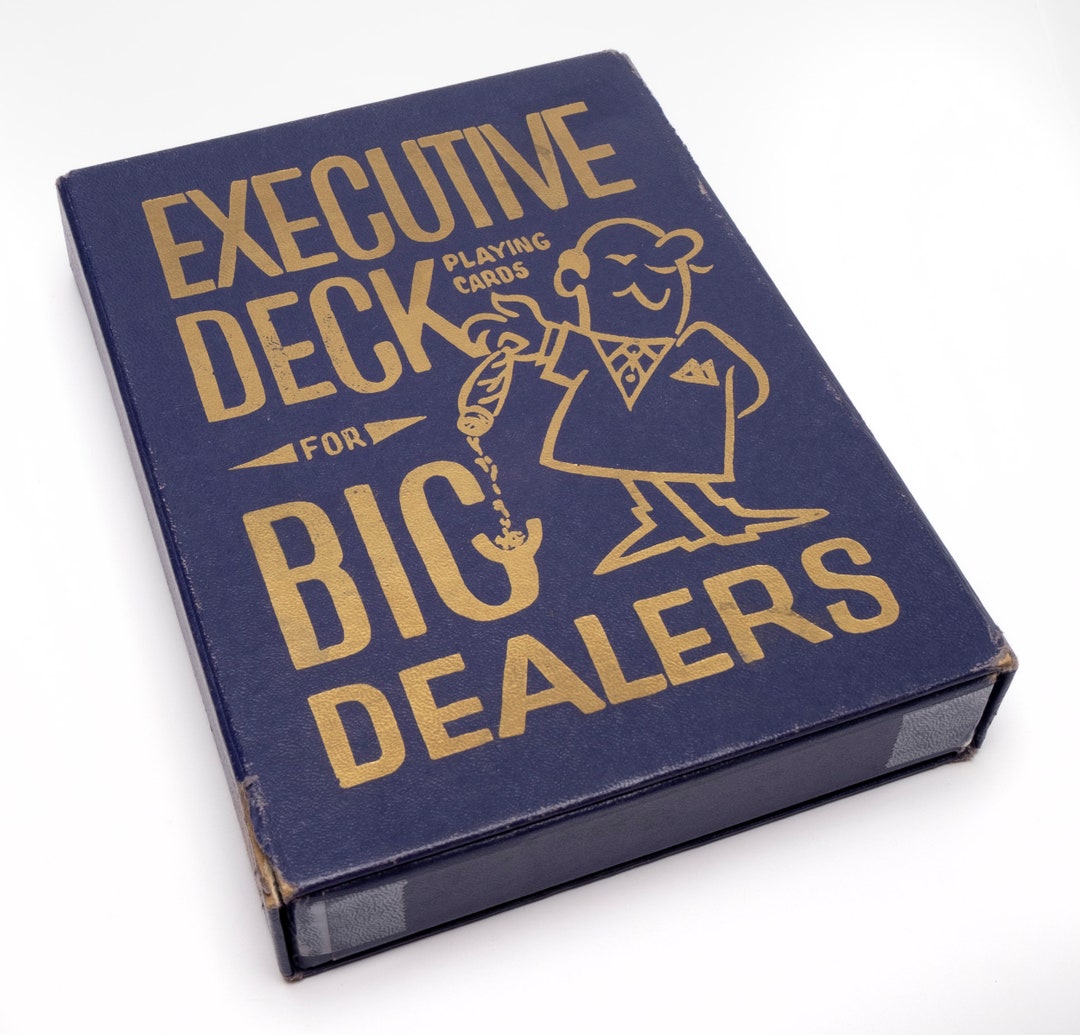 Vintage Deck of JUMBO Cards Executive Deck for Big Dealers Collectible ...