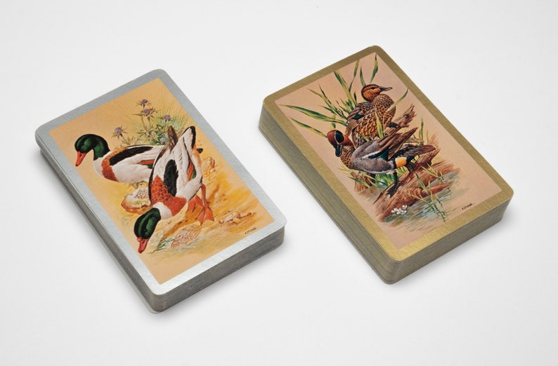 Vintage playing cards double deck of CONGRESS Mallard Ducks | Etsy
