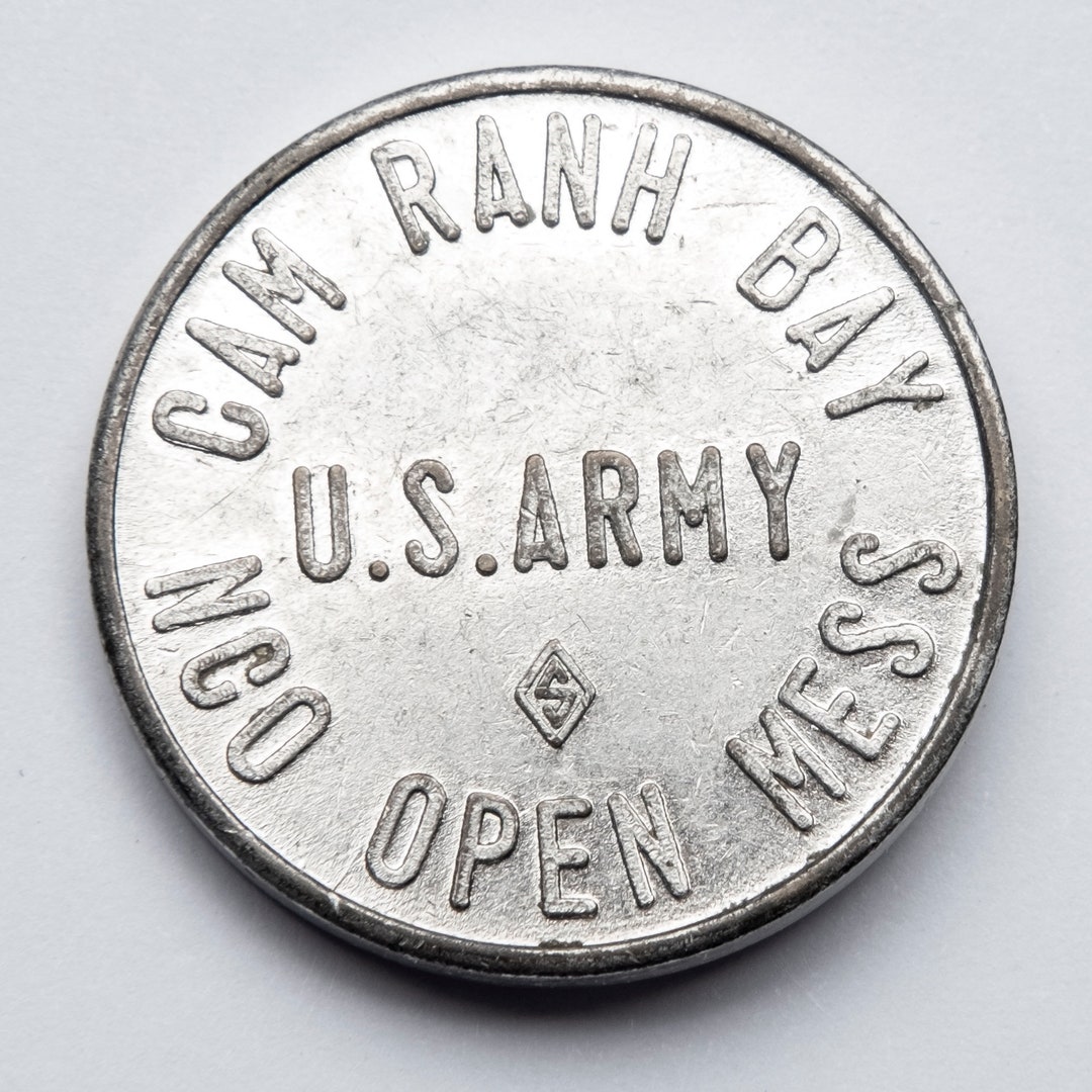 Vintage Token Cam Ranh Bay US Army NCO Open Mess Token used in - Etsy ...