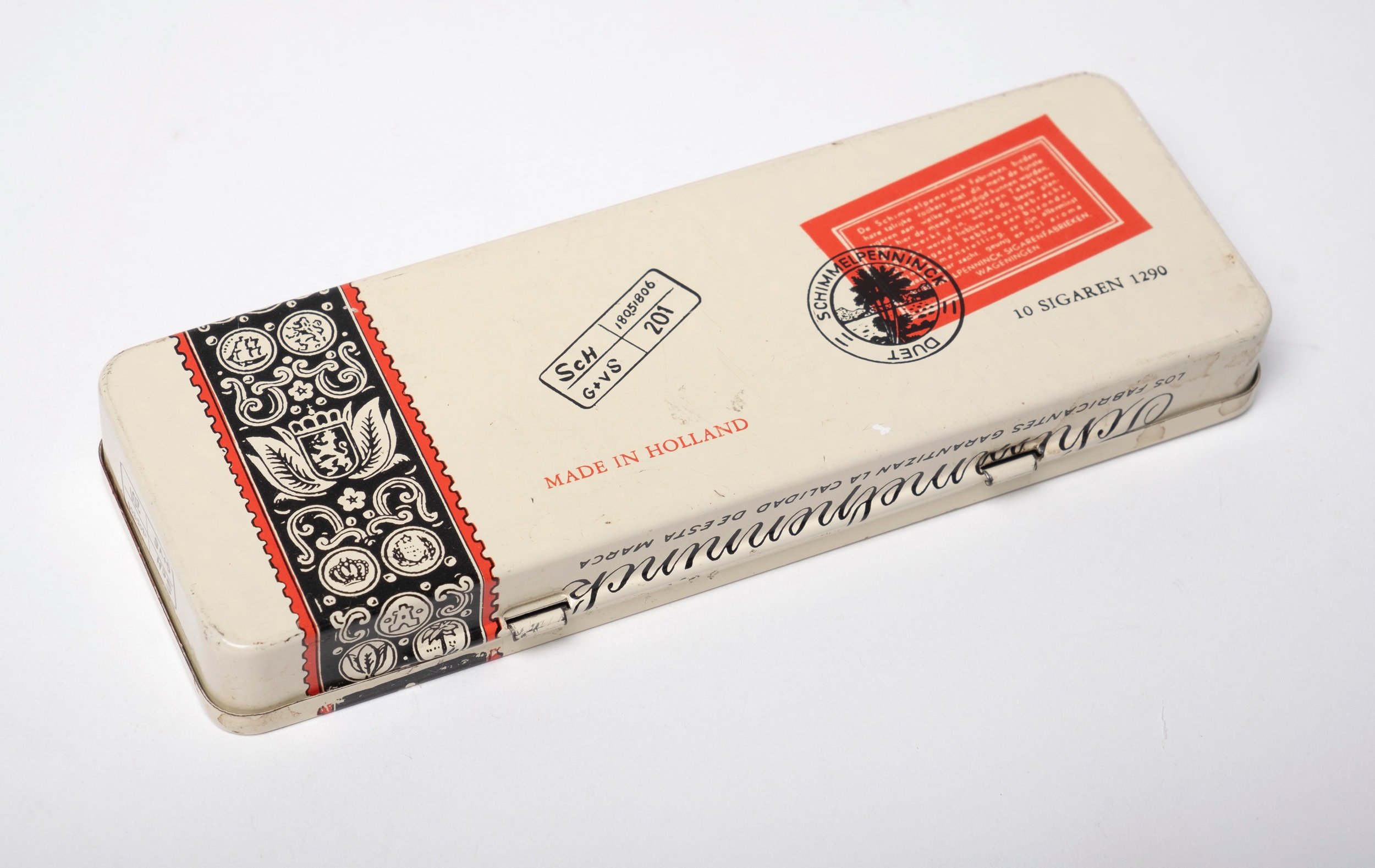 Vintage Tobacco Cigar Tin Schimmelpenninck Duet Cigar Tin Tobacco ...