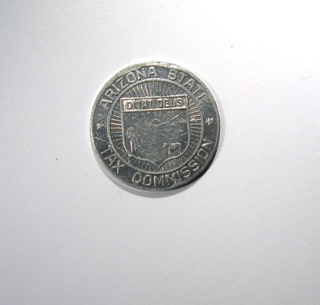 Vintage Token Arizona State Tax Commission Sales Token Aluminum Token ...
