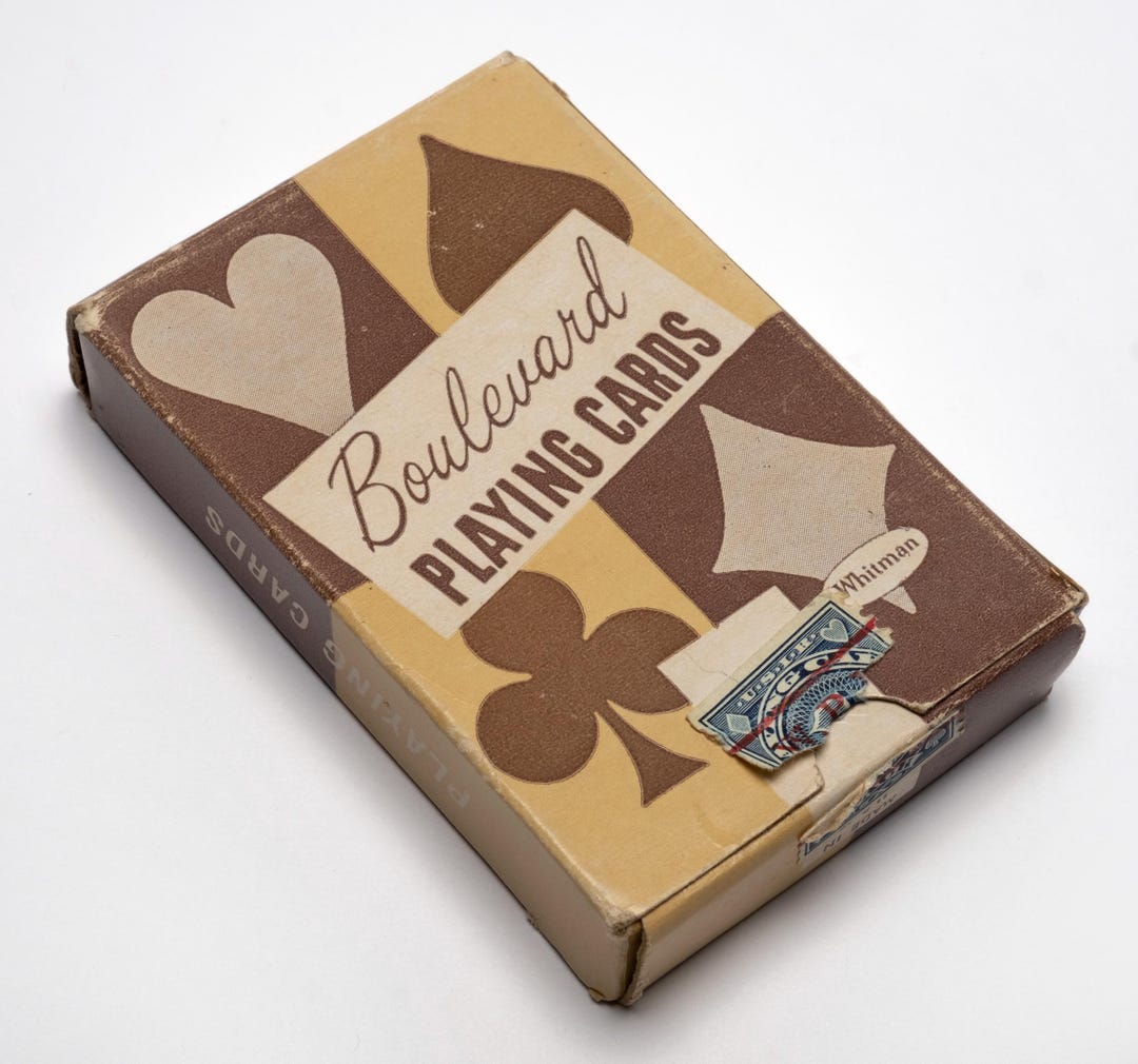 Vintage Whitman Boulevard Playing Cards: Collectible Deck With Jokers ...