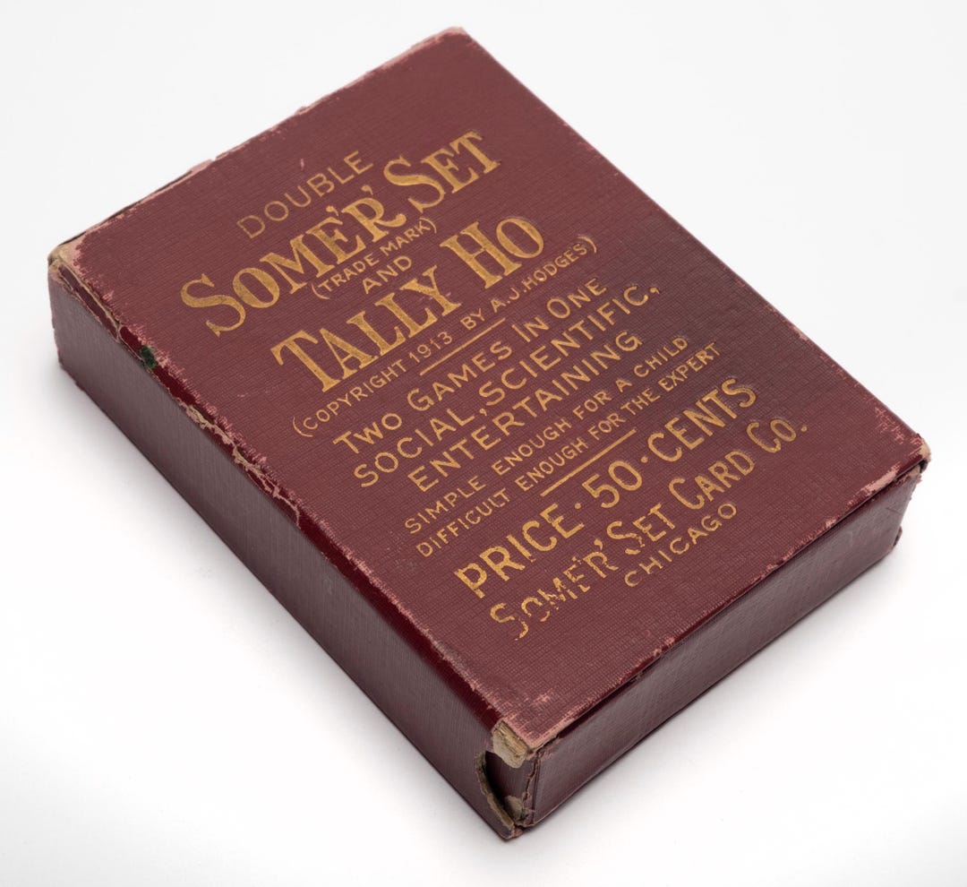 Vintage Tally Ho Double Some'r' Set Card Game, 1913 #197 - Etsy