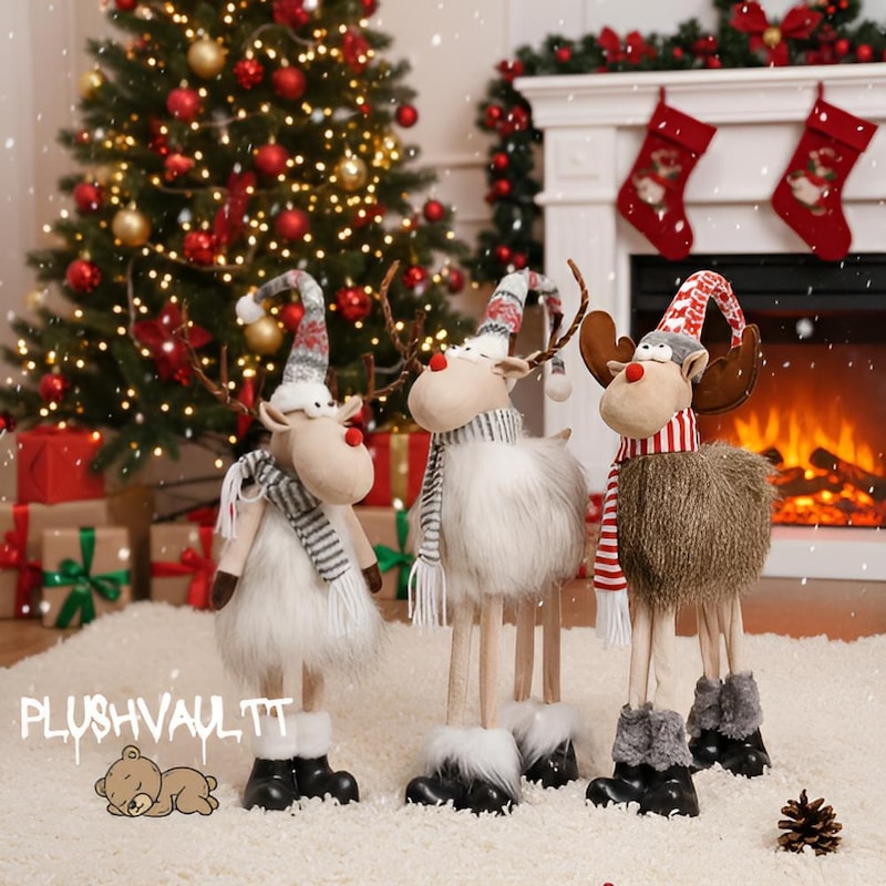 Stuffed Tall Reindeer - Etsy
