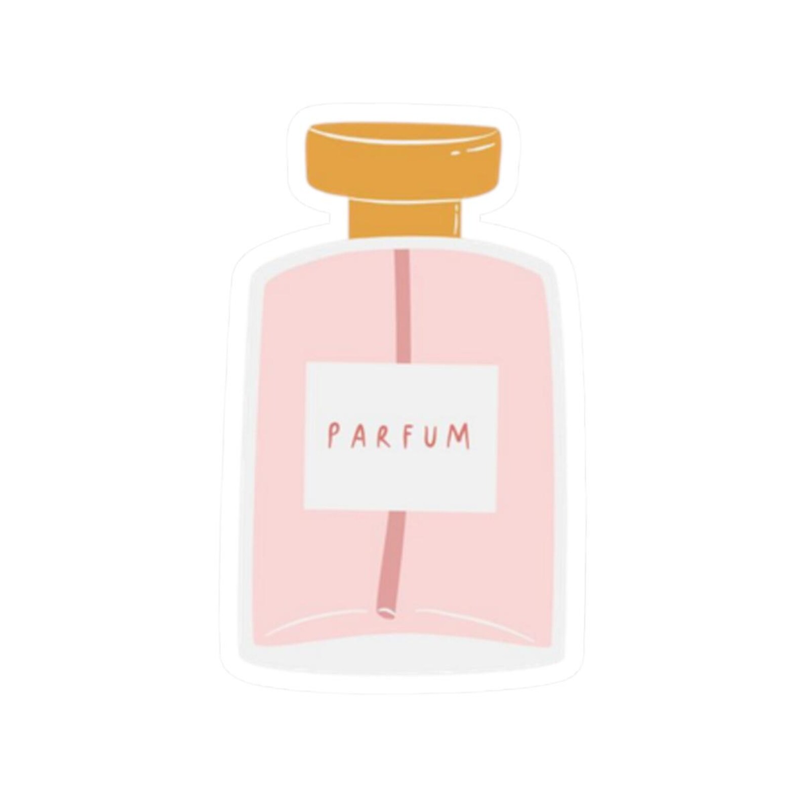 Pink Perfume Bottle Sticker | Kiss-cut Sticker - Etsy
