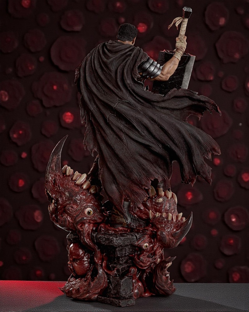 Dark Fantasy Warrior Statue STL - High Detail 3D Printable Model ...