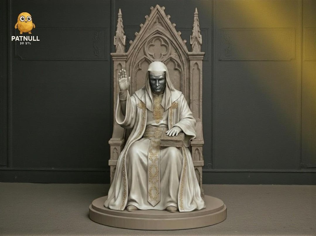 Kingdom of Heaven King Baldwin IV Statue on Throne 3D STL File - Etsy