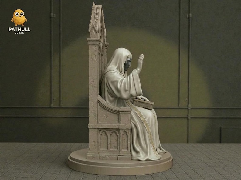 Kingdom of Heaven King Baldwin IV Statue on Throne 3D STL File - Etsy
